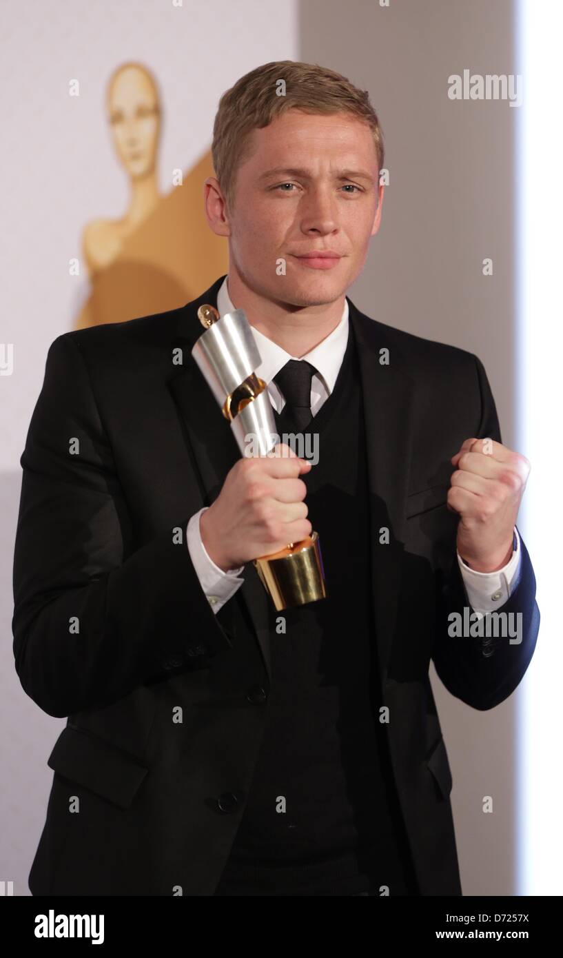 German actor Matthias Schweighoefer receives the viewers' choice award ...