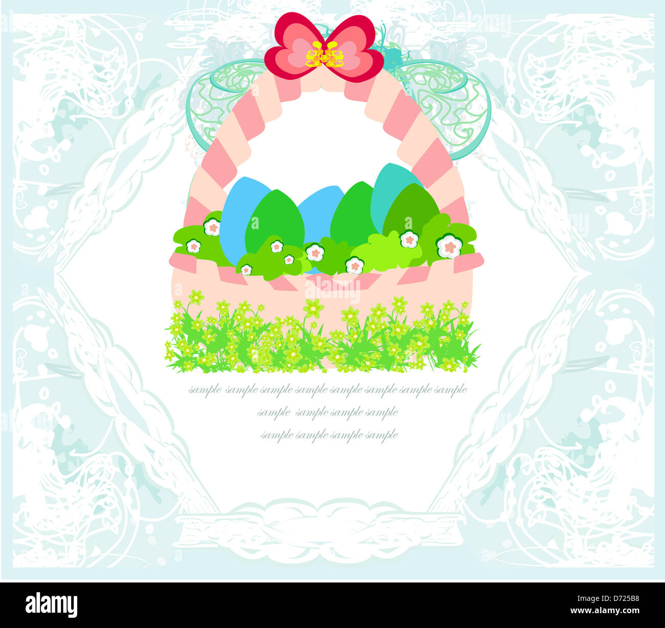 happy easter border Stock Photo - Alamy
