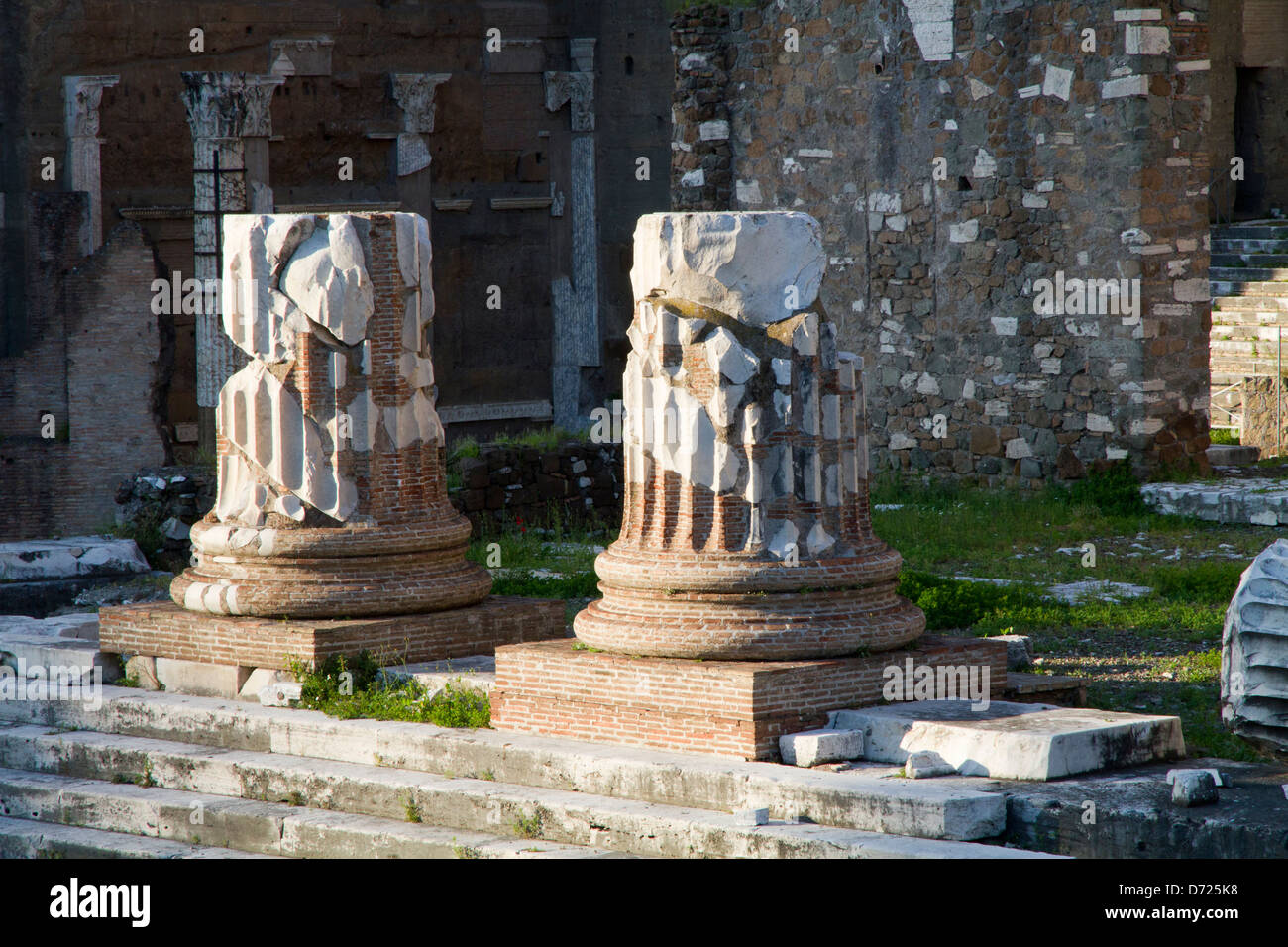 Rome roman ruins columns Stock Photo - Alamy