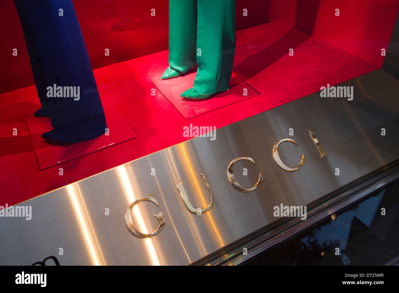 Gucci showcase window store Rome Italy Stock Photo - Alamy