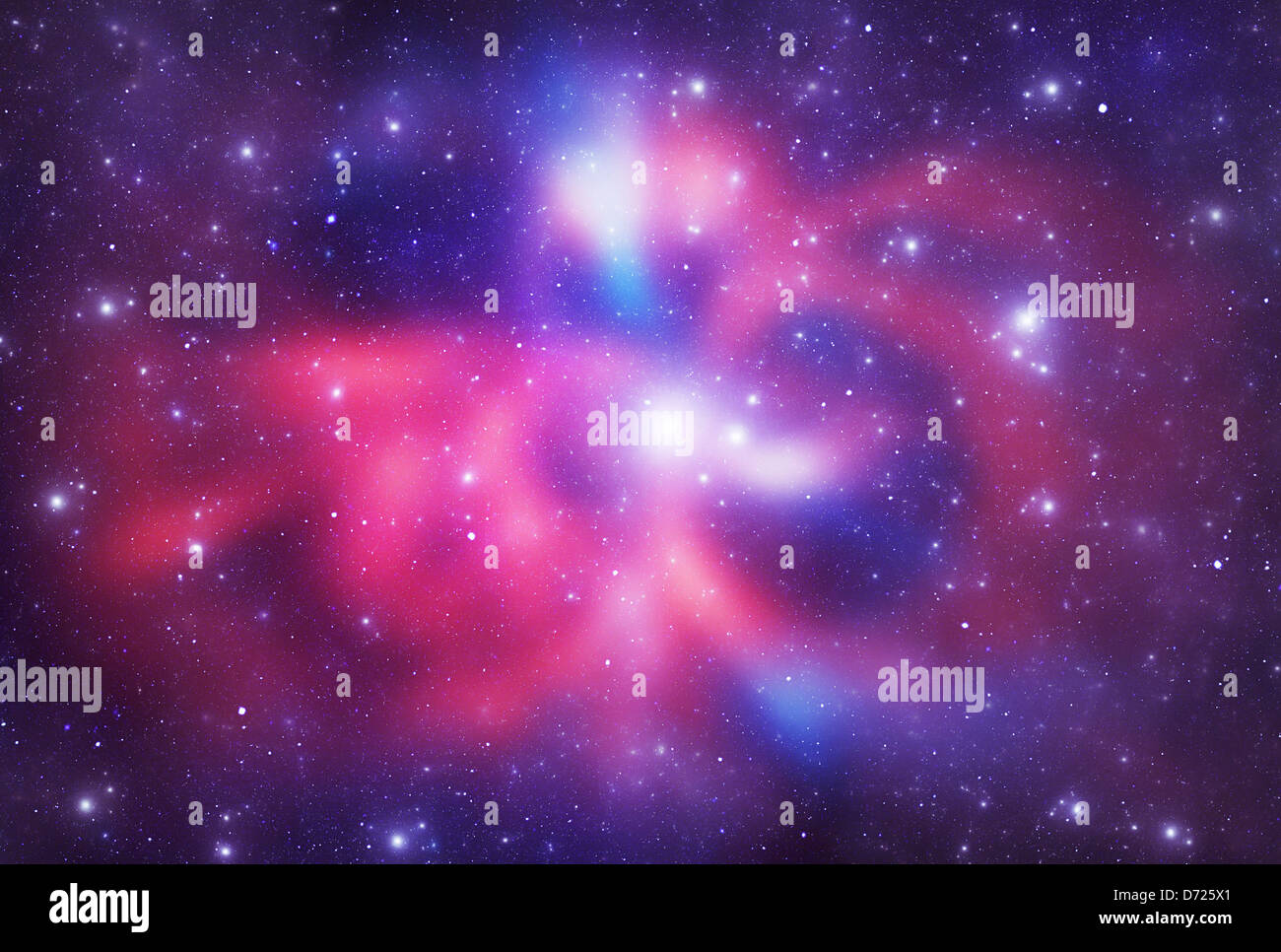 Round space galaxy, stars background Stock Photo - Alamy