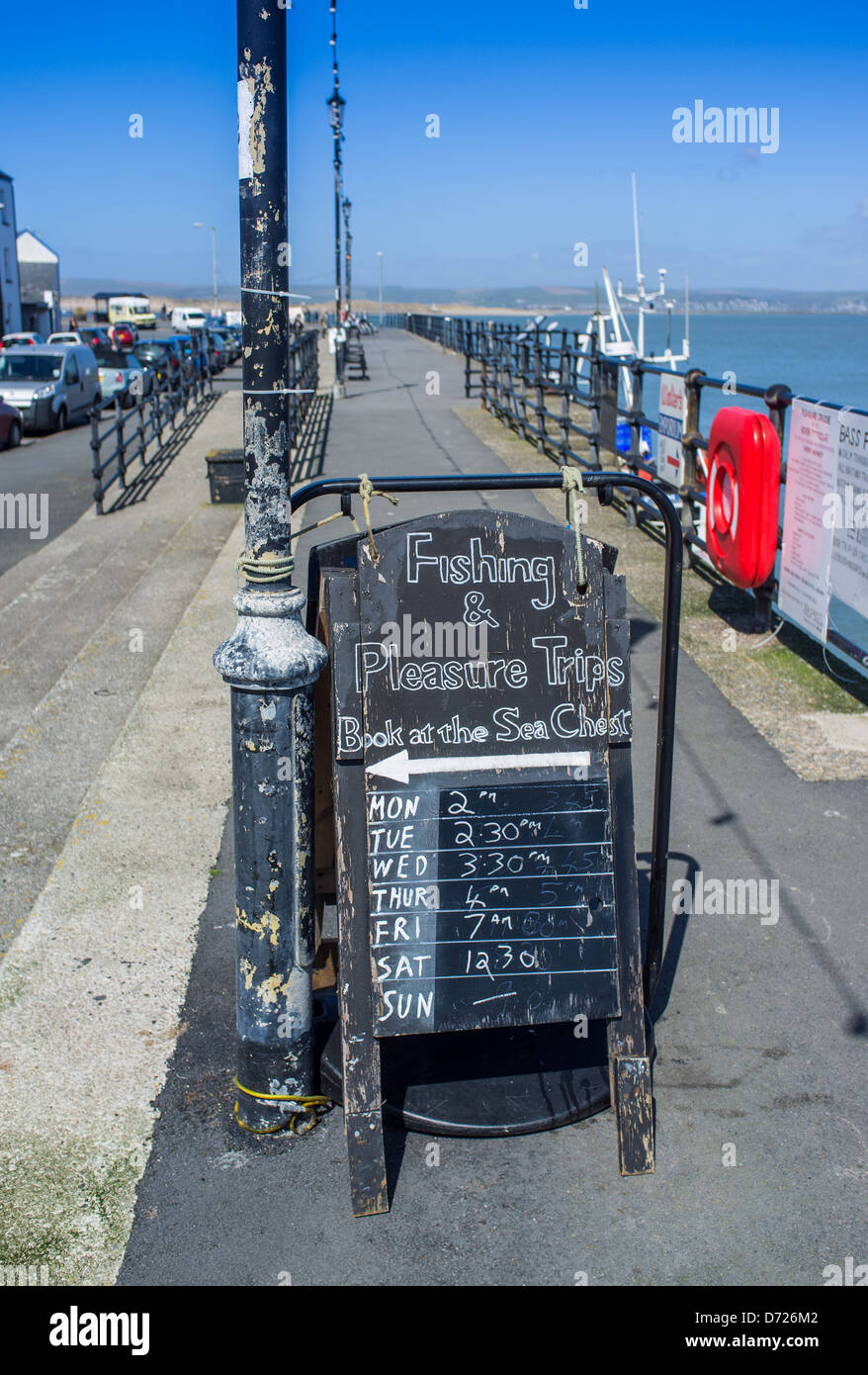Appledore, North Devon, England. The promenade looking out over the ...