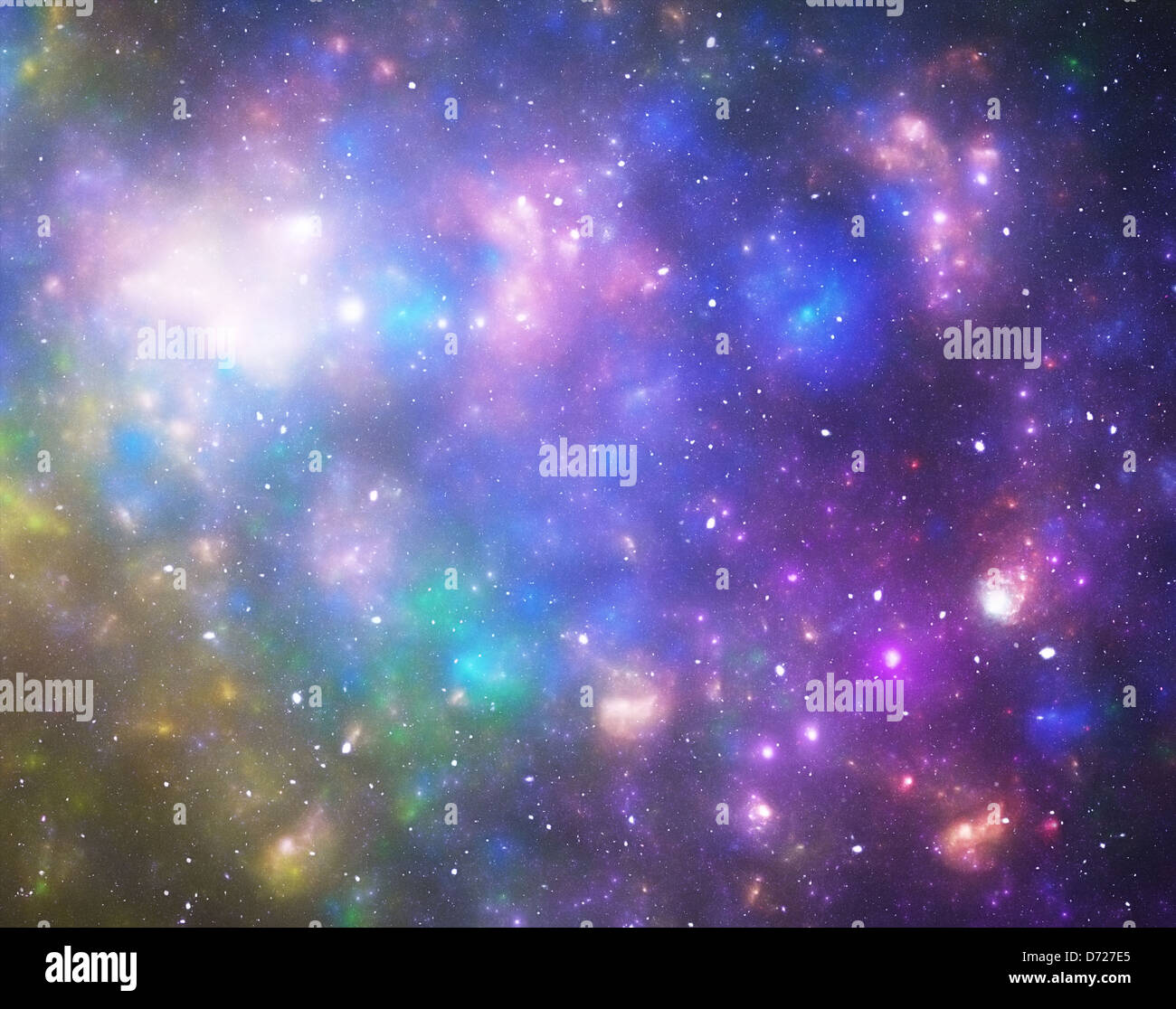 The multicolor space stars background Stock Photo - Alamy