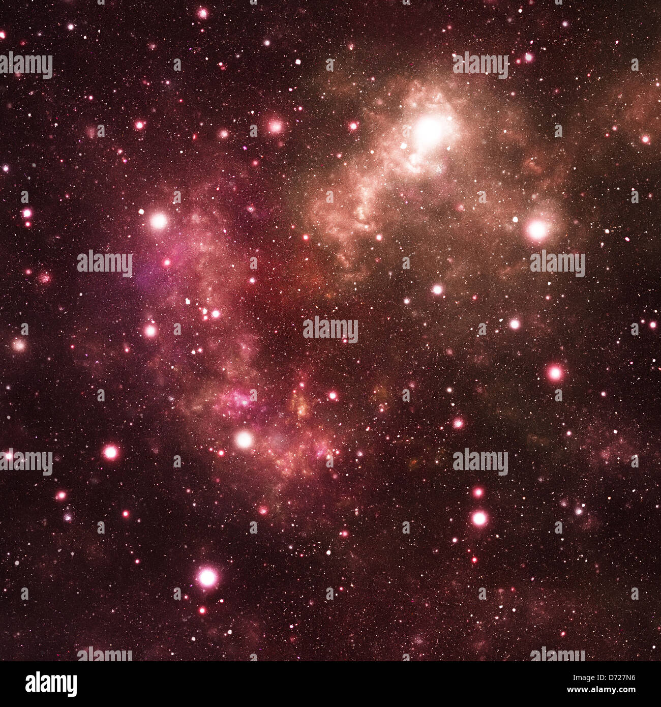 Red space nebula hi-res stock photography and images - Alamy