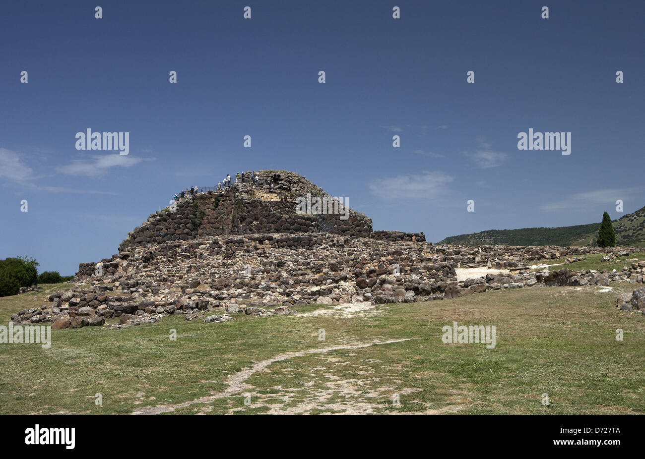 Barumini, Italy, the nuraghe Su Nuraxi in Sardinia Stock Photo - Alamy
