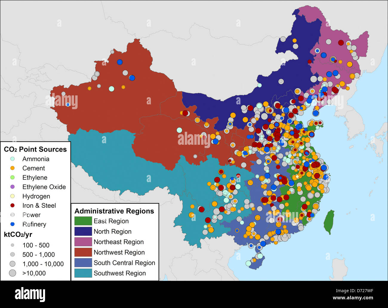 Northwest china map hi-res stock photography and images - Alamy