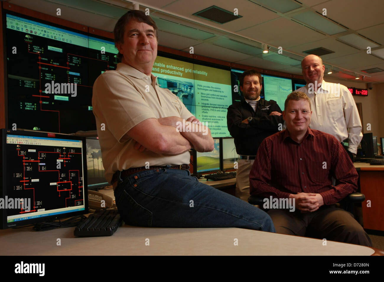 The Electricity Infrastructure Operations Center (EIOC Stock Photo - Alamy