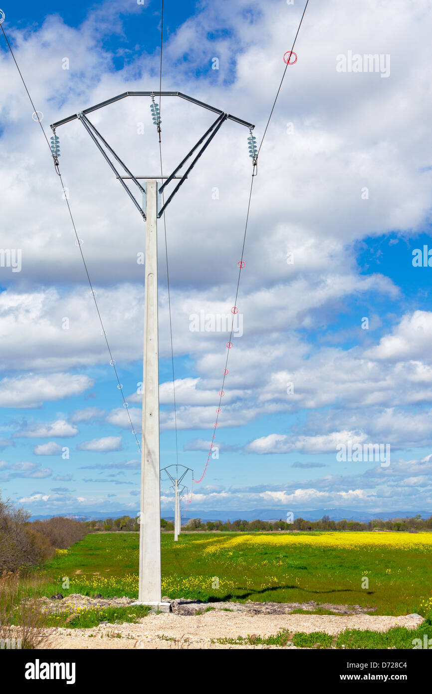 Power line crossing hi-res stock photography and images - Alamy