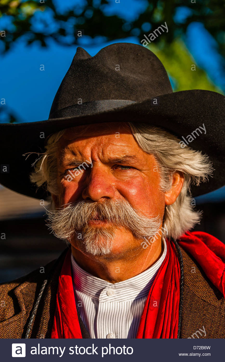 Old West Cowboy Reenactment Frontier Stock Photos & Old West Cowboy ...