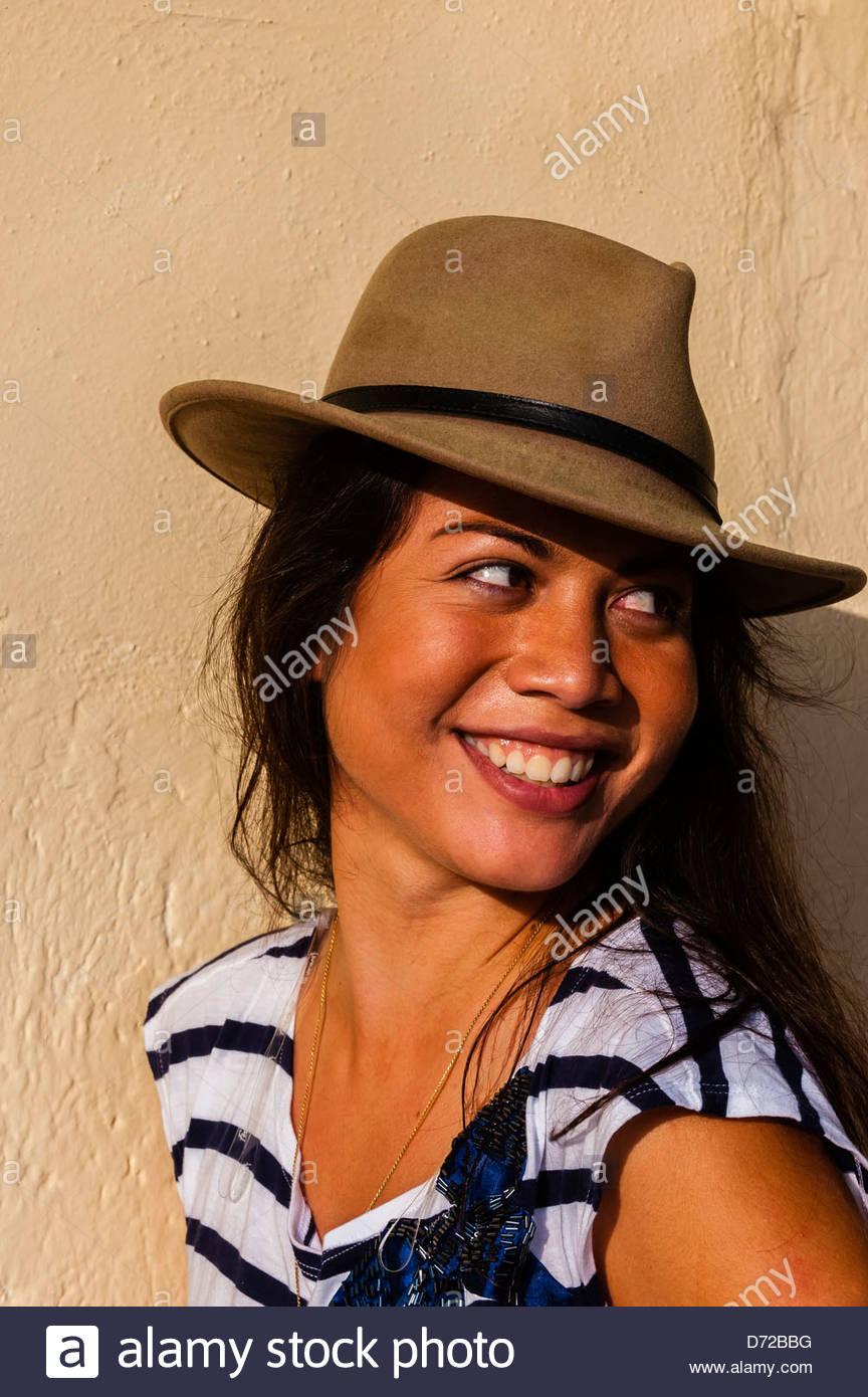 Woman Wearing A Fedora High Resolution Stock Photography and Images - Alamy