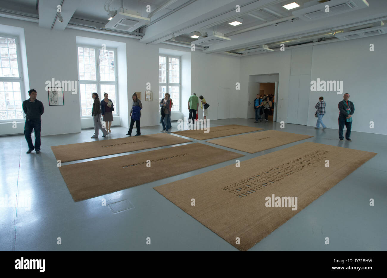 Kassel, Germany, works of the Italian artist's Fabio Mauri in the ...