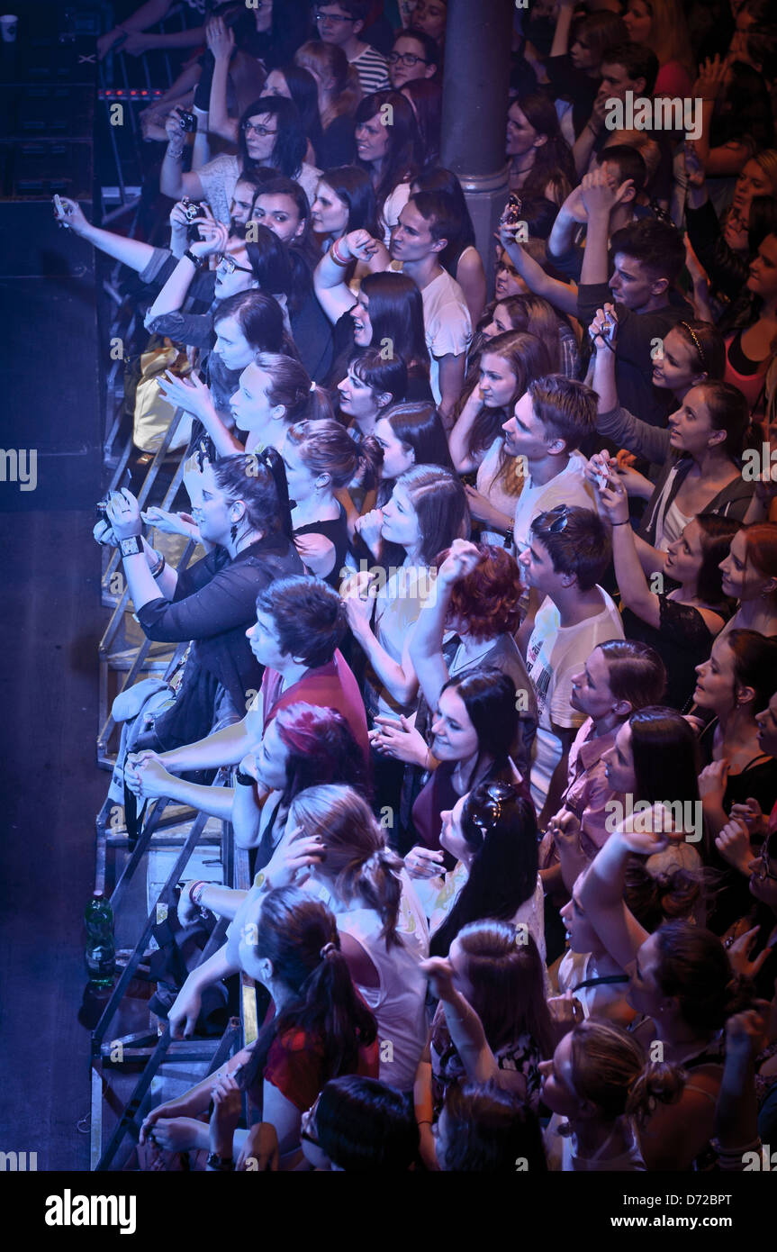 crowd of fans on the rock concert Stock Photo - Alamy