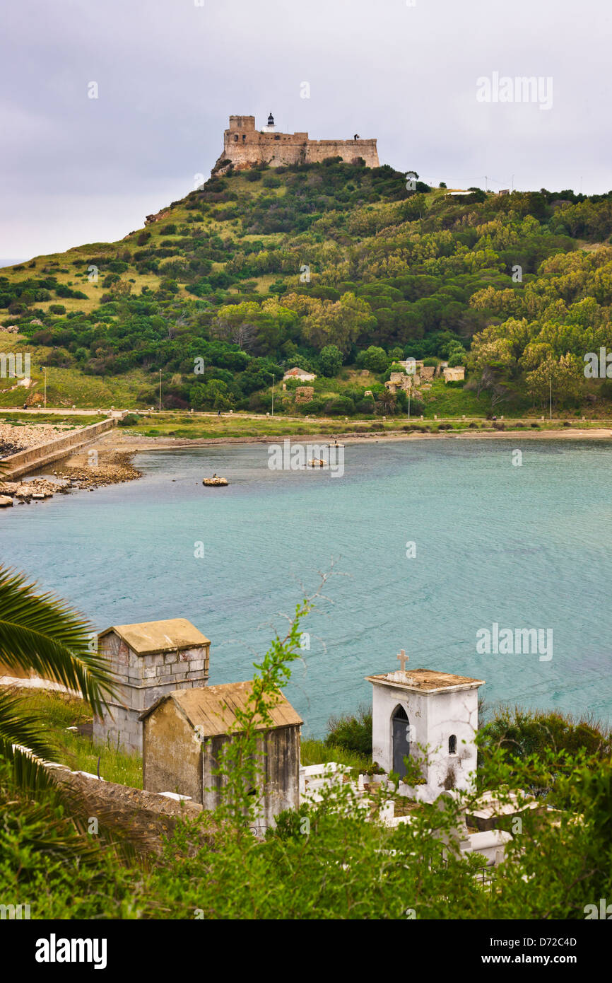 Tabarka Fort on the island, Tabarka, Tunisia Stock Photo - Alamy