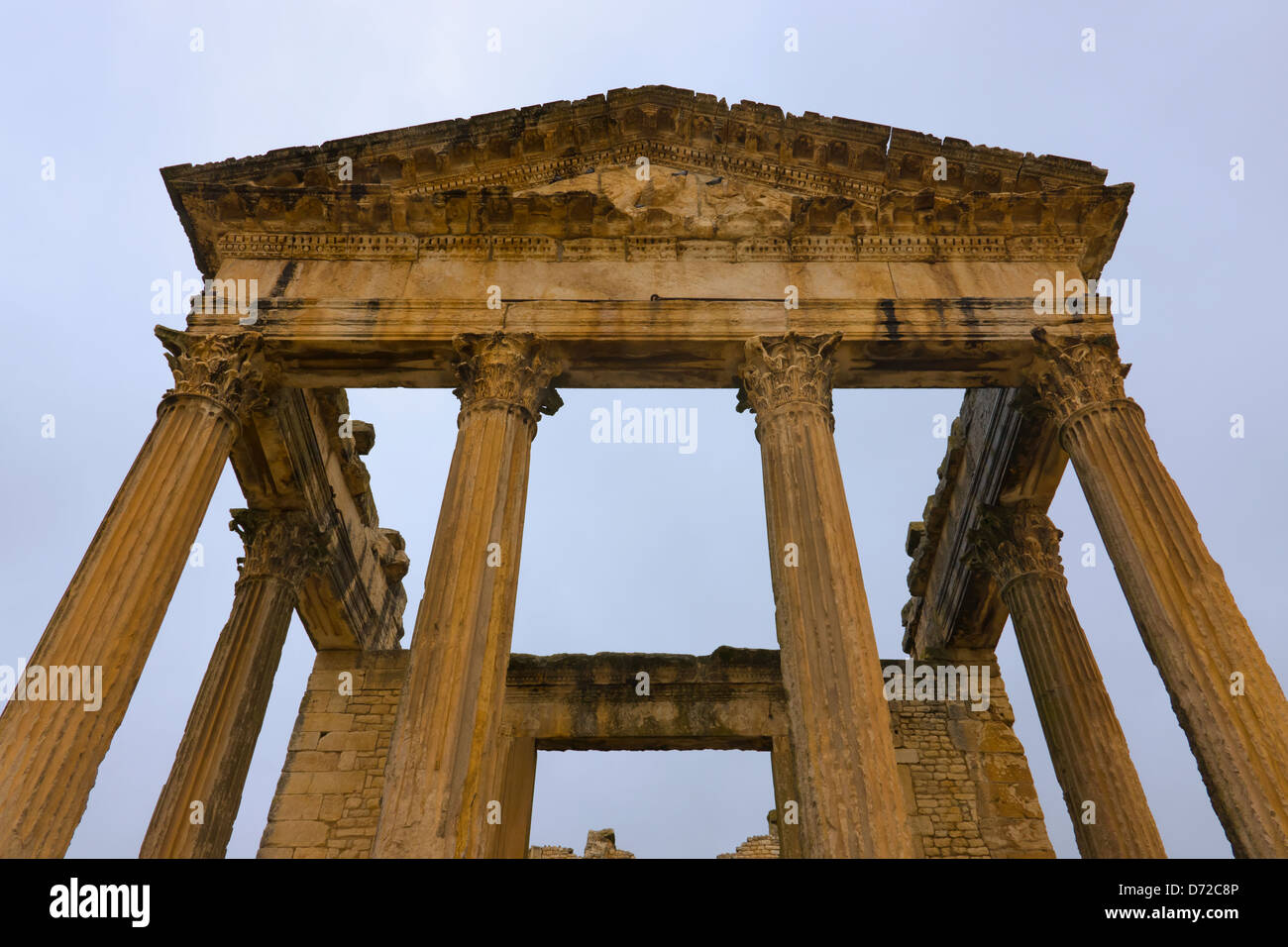 Ruins of Thugga in Kroumirie Mountain, Capitol, UNESCO World Heritage ...