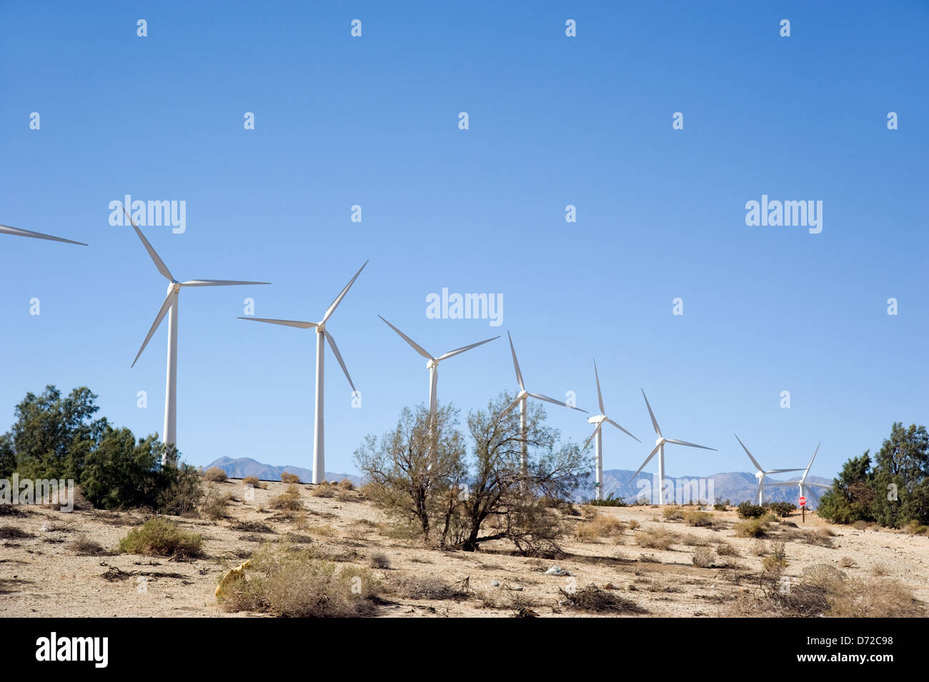 Wind turbines in the desert hi-res stock photography and images - Alamy