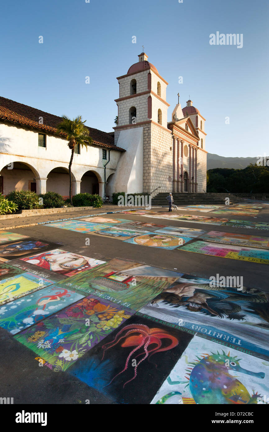 Chalk drawings from Santa Barbara's annual I Madonnari street painting ...