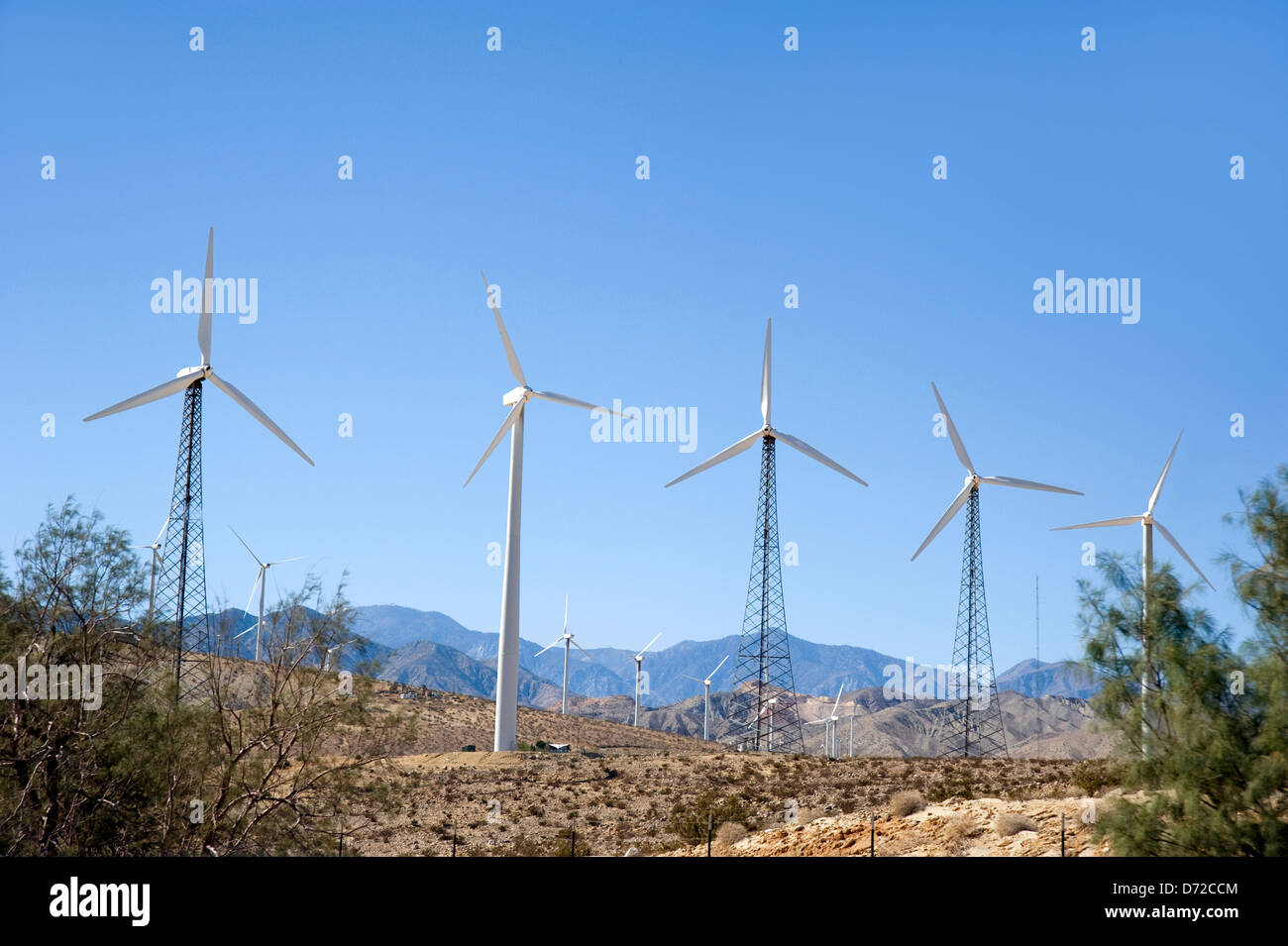 Wind turbines in the desert hi-res stock photography and images - Alamy