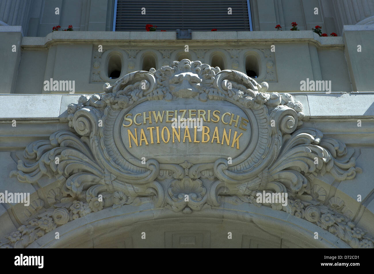 Bern, Switzerland, the Swiss National Bank logo Stock Photo - Alamy