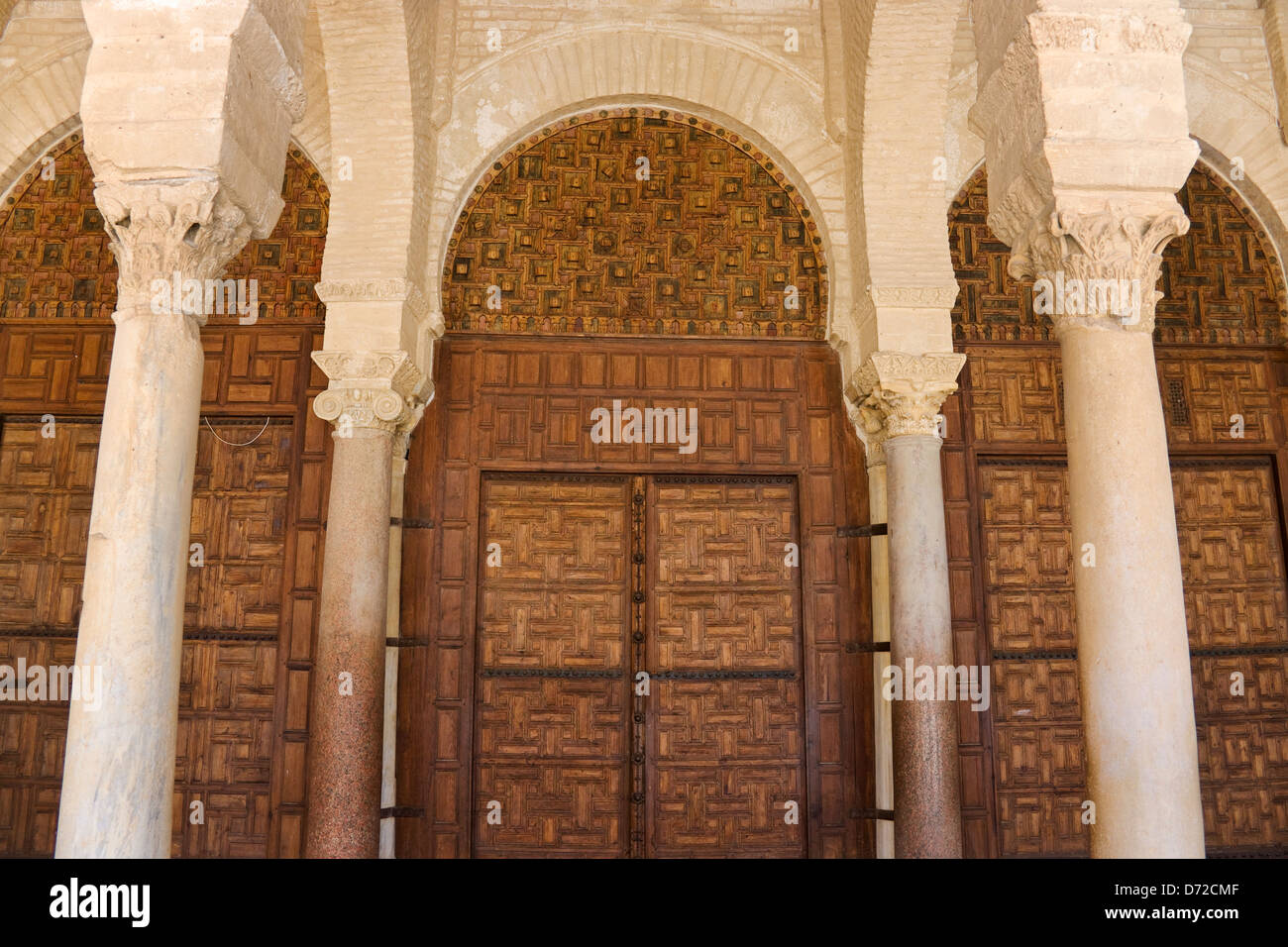 Great Mosque, Kairouan, UNESCO World Heritage site, Tunisia Stock Photo ...