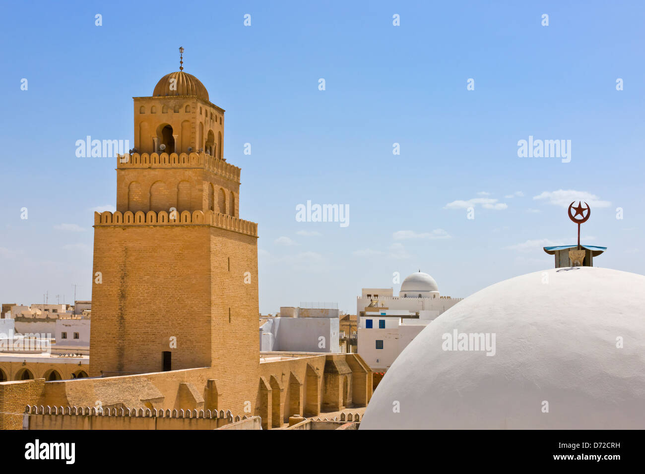 Great Mosque and dome structure, Kairouan, UNESCO World Heritage site ...
