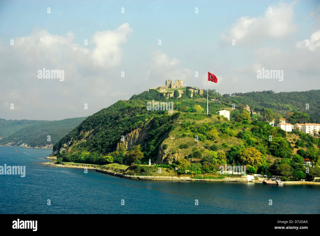 The Turkish fort on the Asian side of the Bosphorus Strait as you enter ...