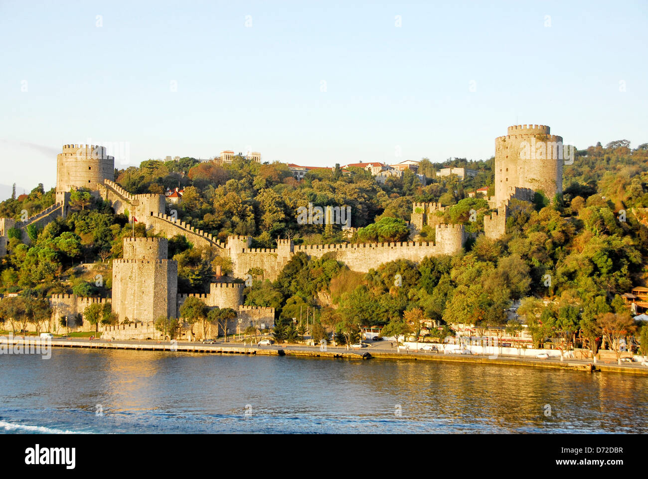 Rumeli Castle on the shore of the Bosphorus Strait in Istanbul, Turkey ...