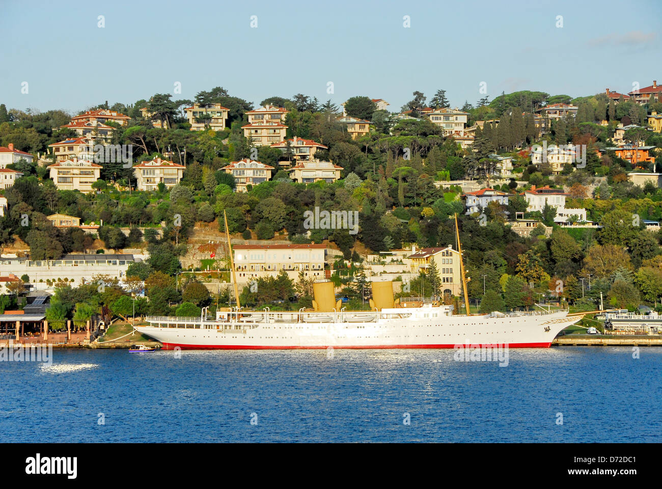 Mustafa Kema's (Ataturk) yacht in the Bosphorus Strait in Istanbul ...