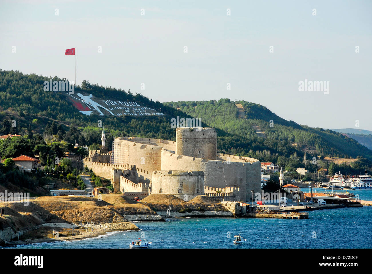 Turkish fort during the British Turkish War on Gallipoli Peninsula as ...