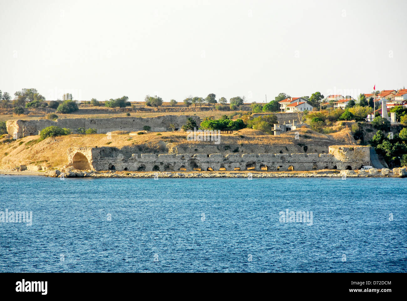 Turkish fort during the British Turkish War on Gallipoli Peninsula as ...