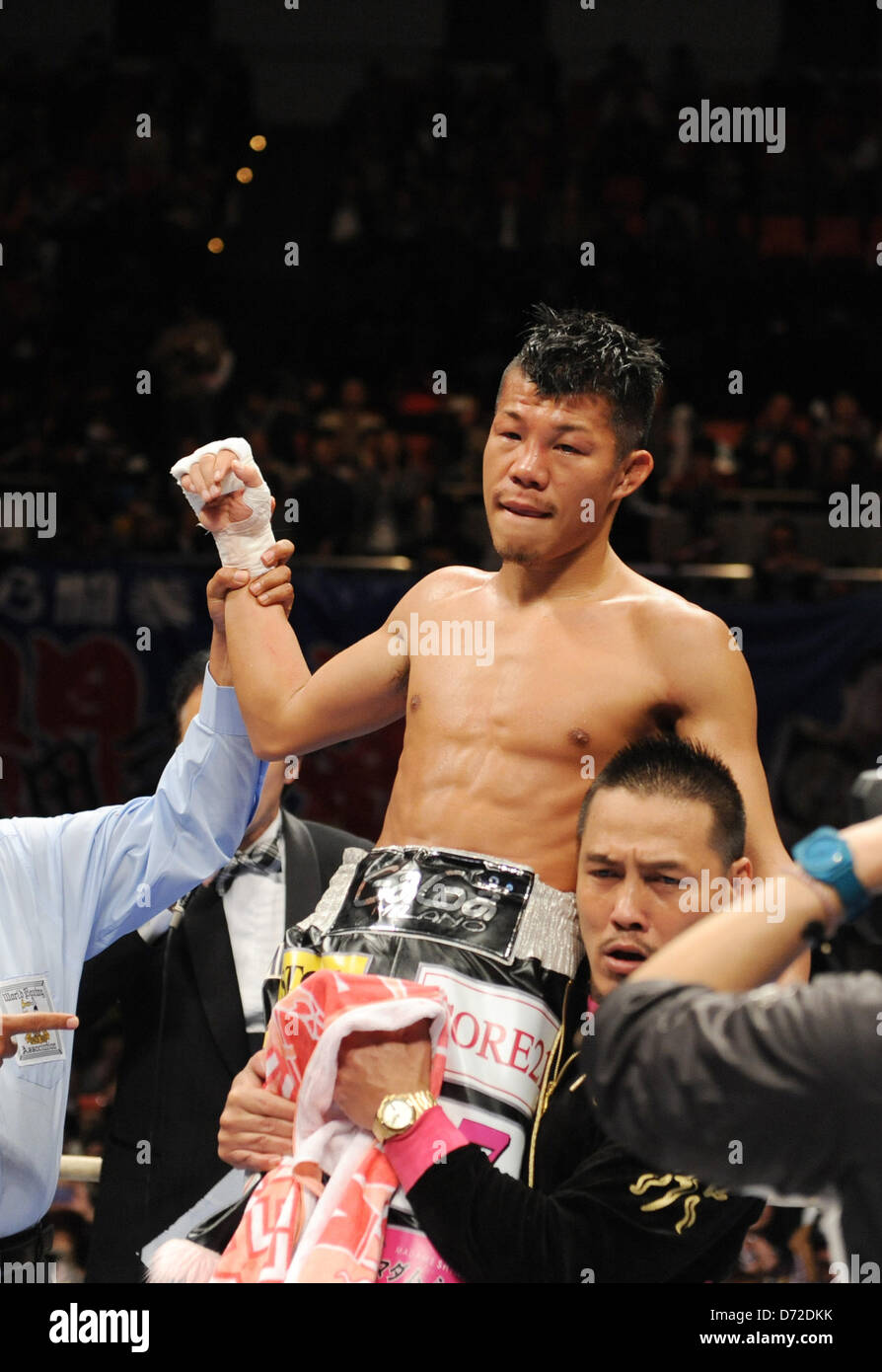 Koki Kameda (JPN), APRIL 7, 2013 - Boxing : Koki Kameda of Japan looks ...