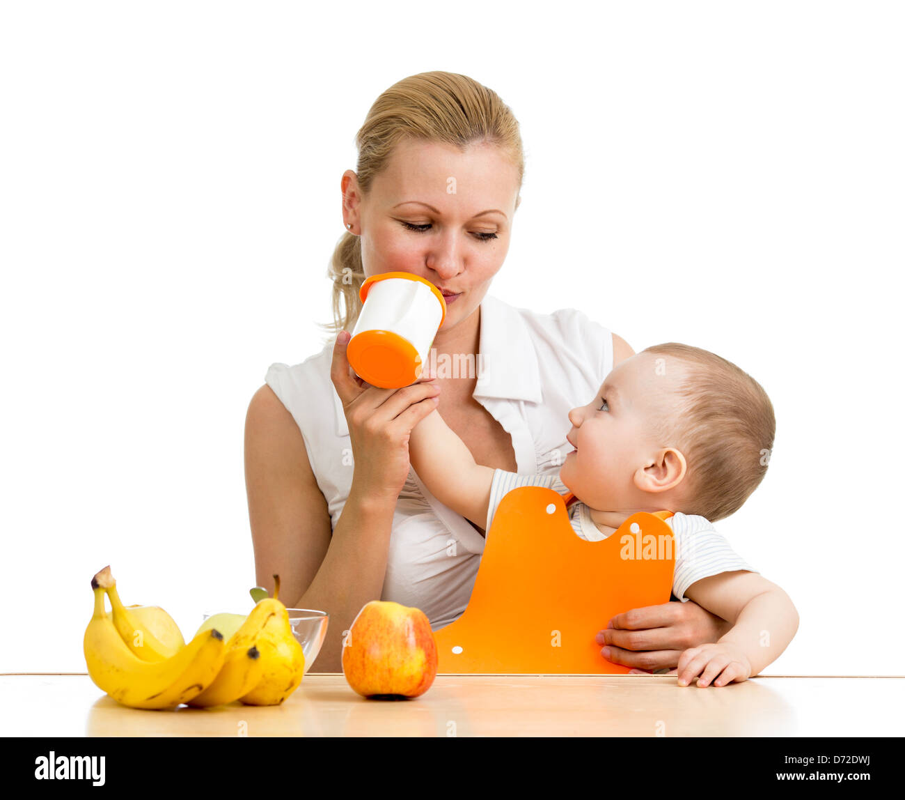 baby boy feeding mother Stock Photo - Alamy