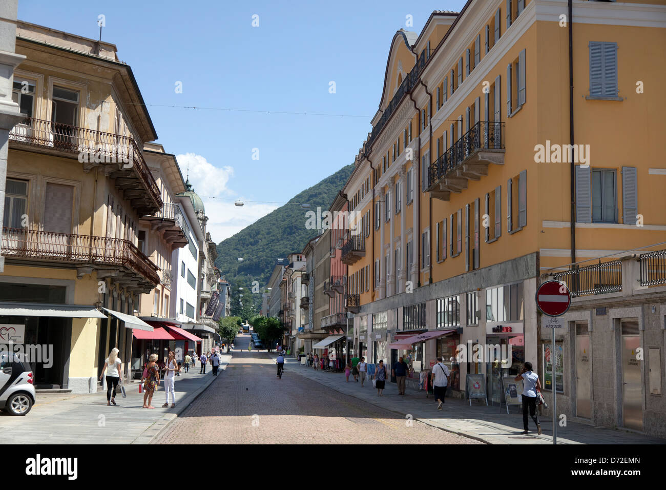 Bellinzona, Switzerland, the city of Bellinzona Stock Photo - Alamy