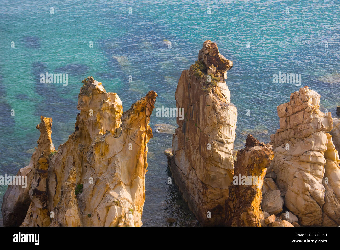 Rock by the ocean in Tabarka, Tunisia Stock Photo - Alamy