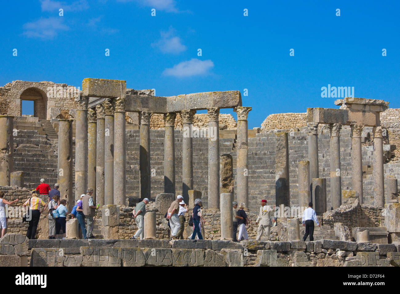 Ruins of Thugga, Capitol, Thugga, Tunisia Stock Photo - Alamy
