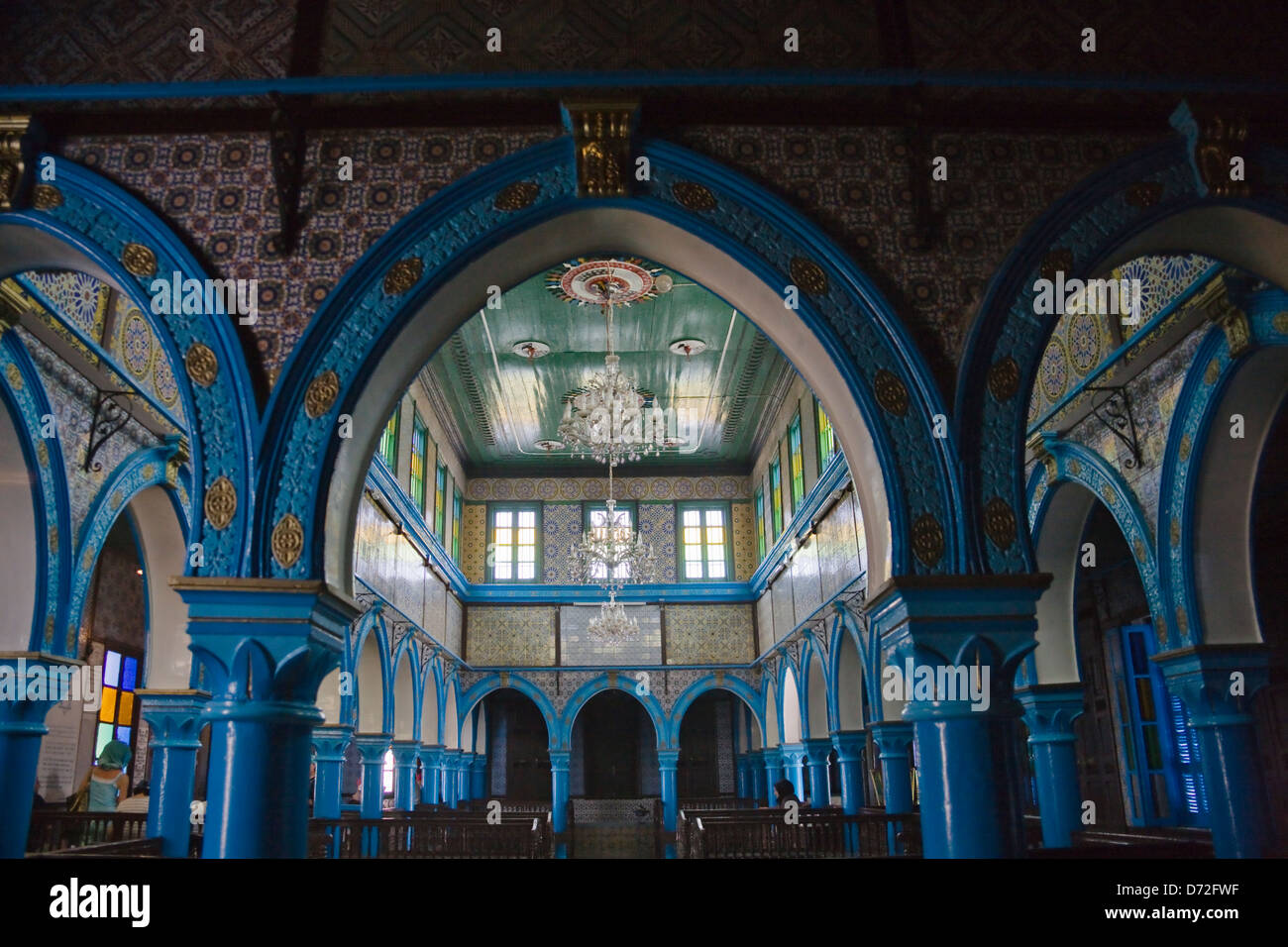 Inside El Ghriba, Jewish synagogue, Djerba, Tunisia Stock Photo - Alamy