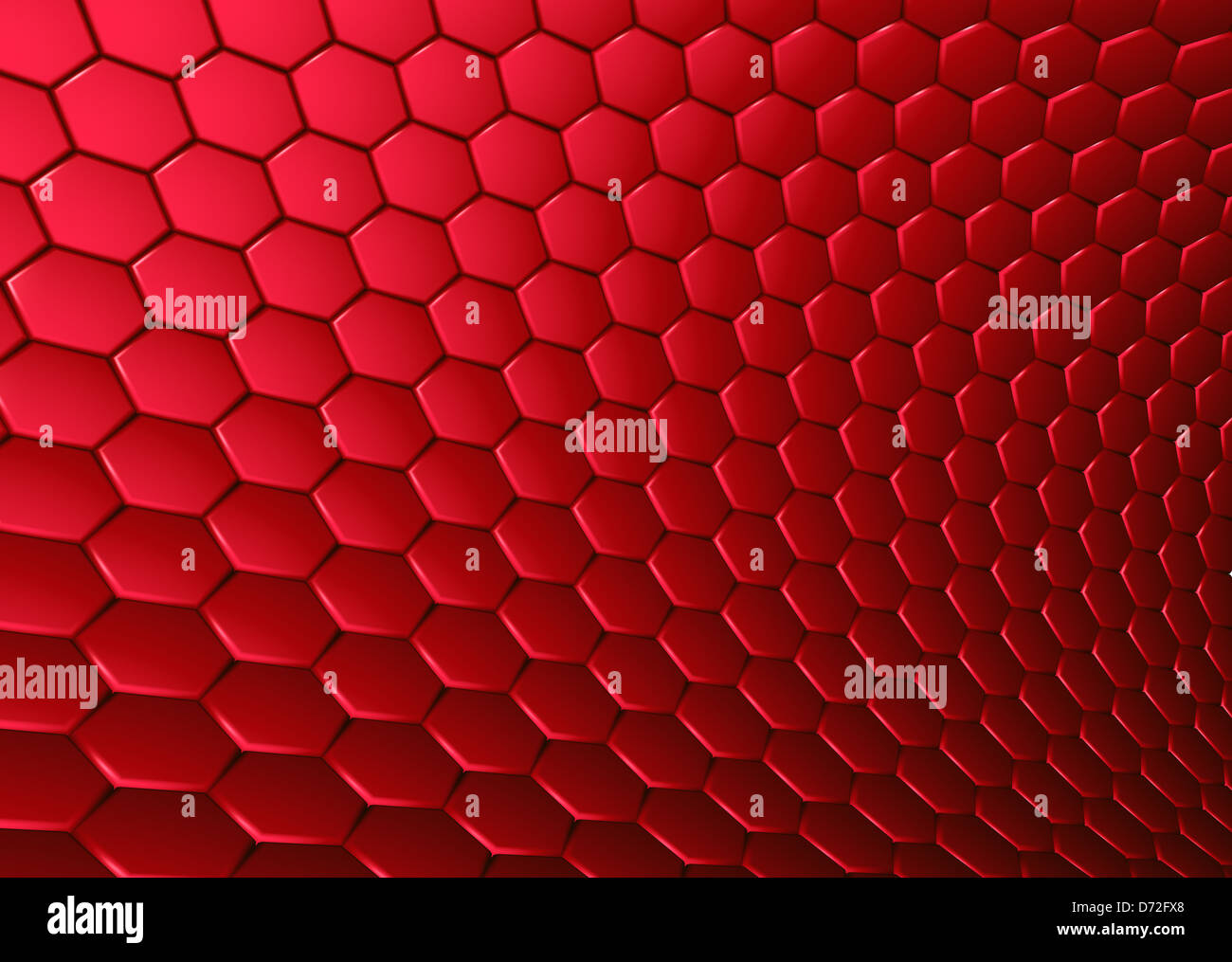 3d abstract backdrop in red hexagon Stock Photo - Alamy