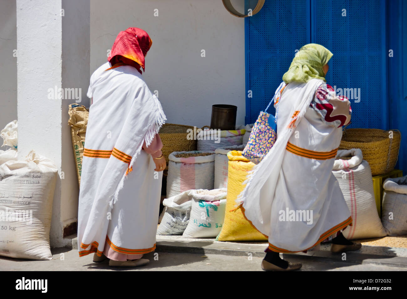 Women on the street, Djerba, Tunisia Stock Photo - Alamy