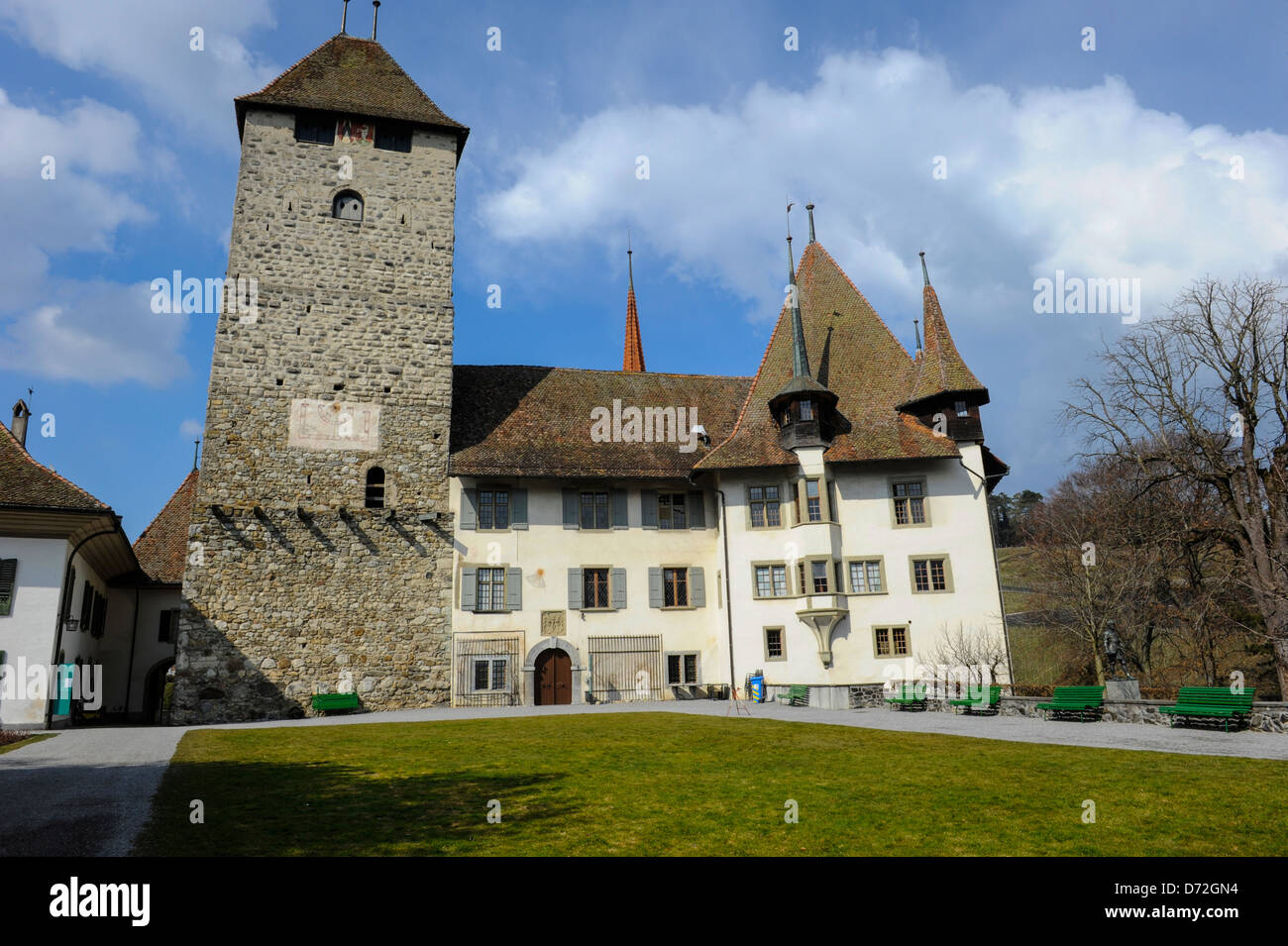 Spiez Castle, Switzerland Stock Photo - Alamy