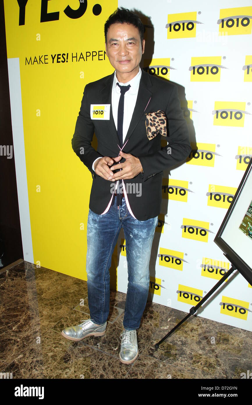 Simon Yam attended mobile phone activity in Hong Kong, China on Friday ...