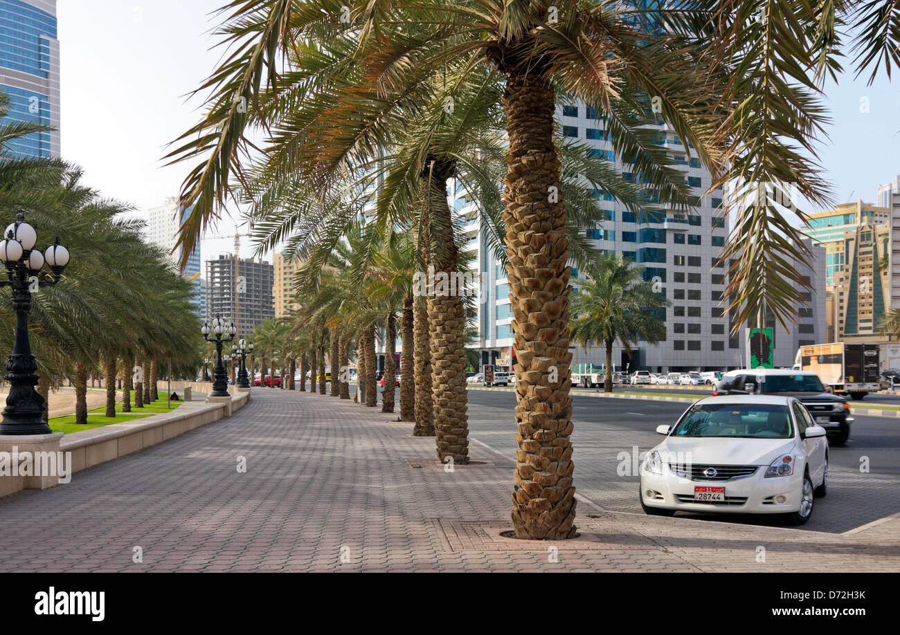 The Al Khan Corniche, Sharjah, United Arab Emirates, UAE Stock Photo ...