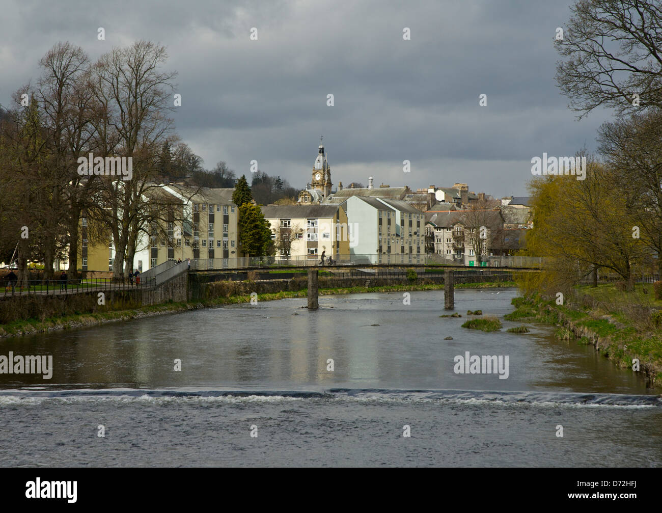River Kent running through Kendal, Cumbria, England UK Stock Photo - Alamy