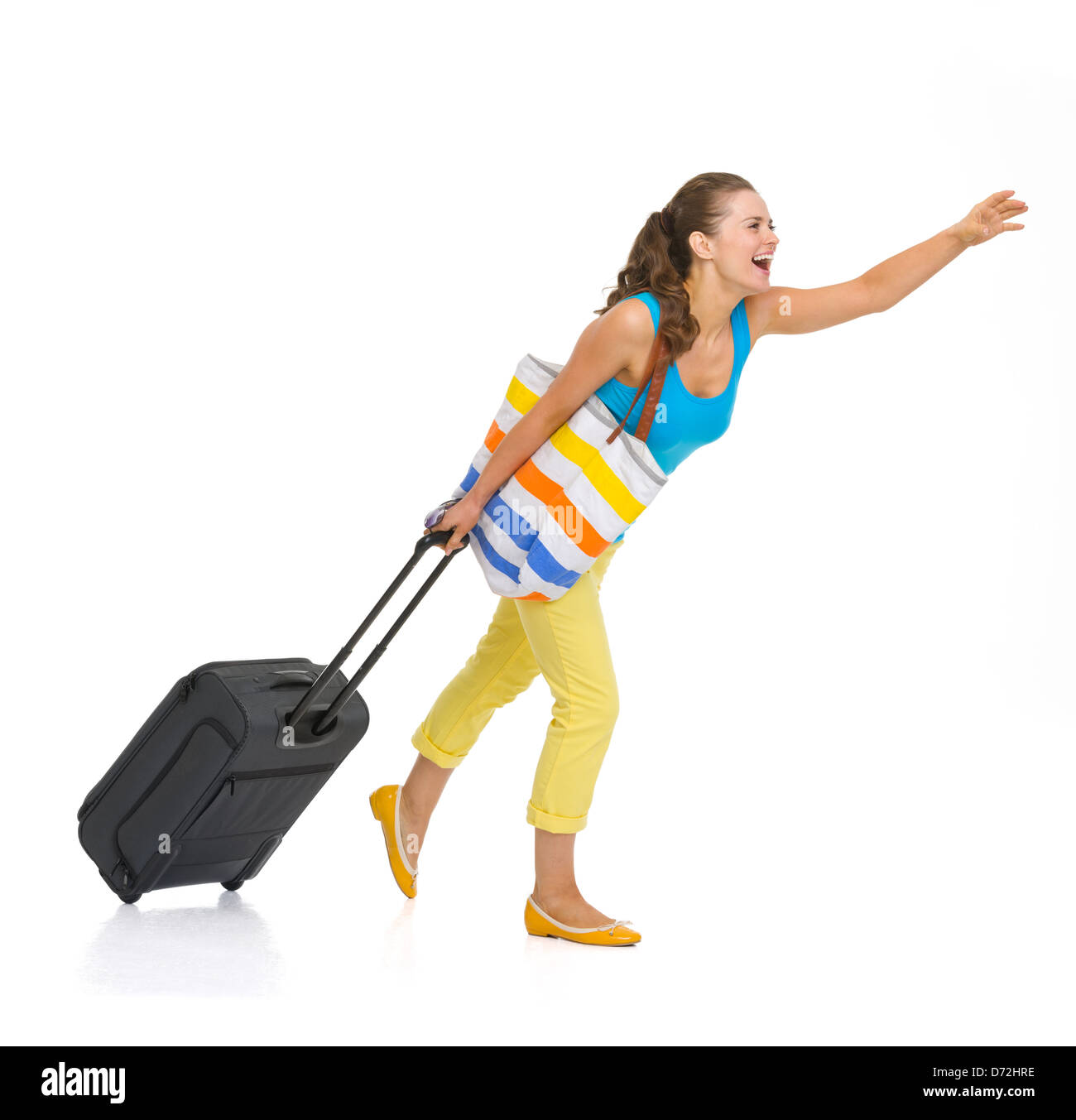 Portrait pretty female catching hi-res stock photography and images - Alamy