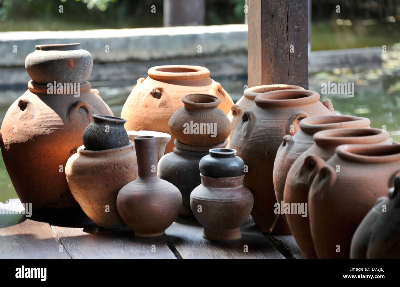 Clay pots at Ancient Siam on the outskirts of Bangkok Stock Photo - Alamy