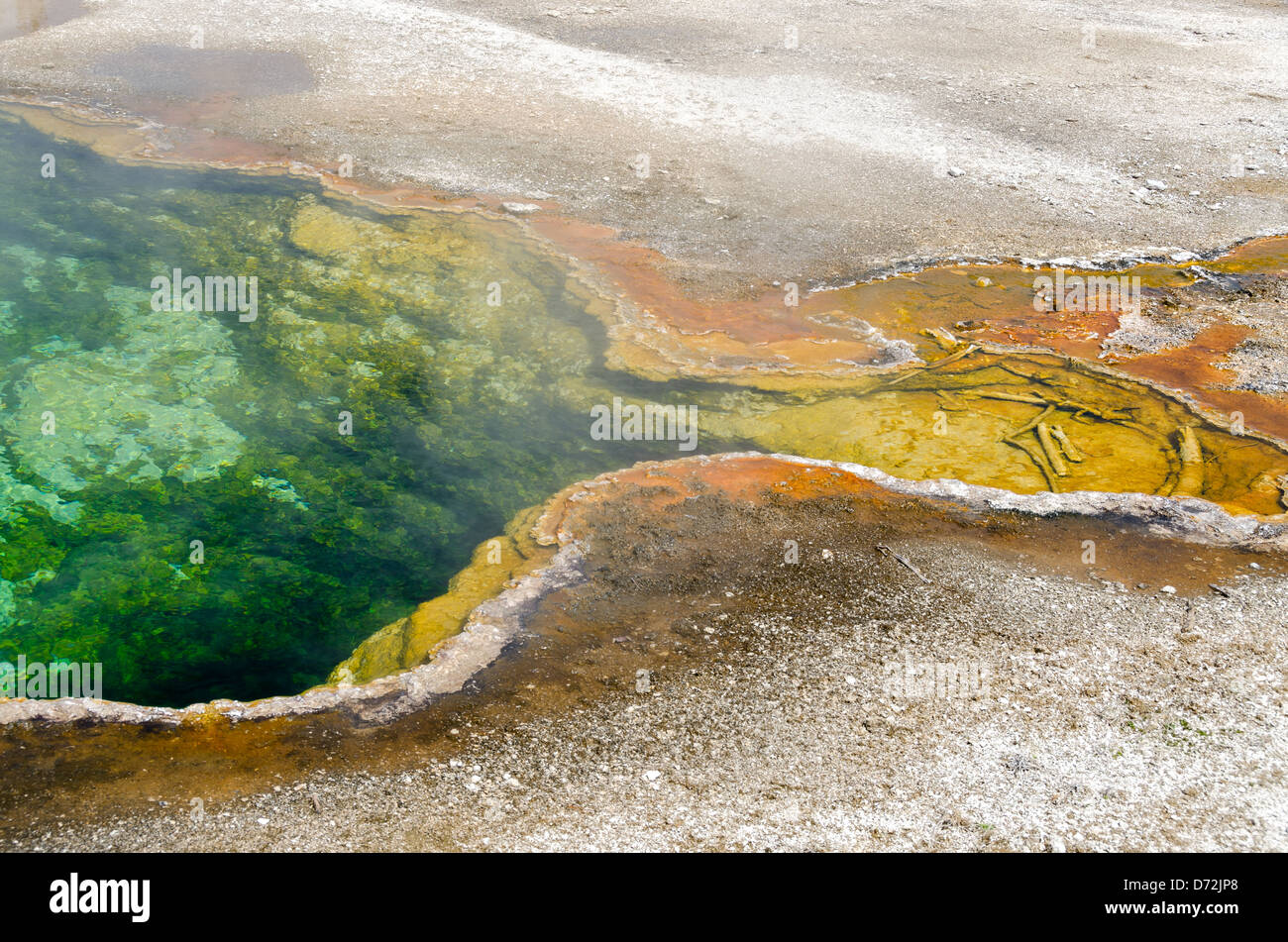sulfur and geysers in Yellowstone National Park Stock Photo - Alamy