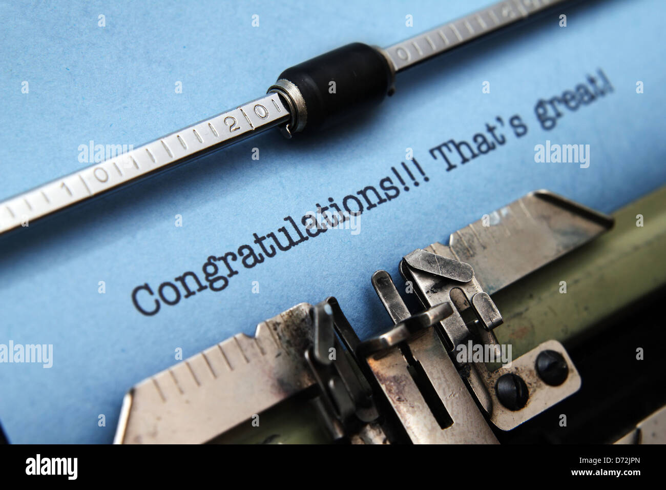 Typewriter and document Stock Photo - Alamy