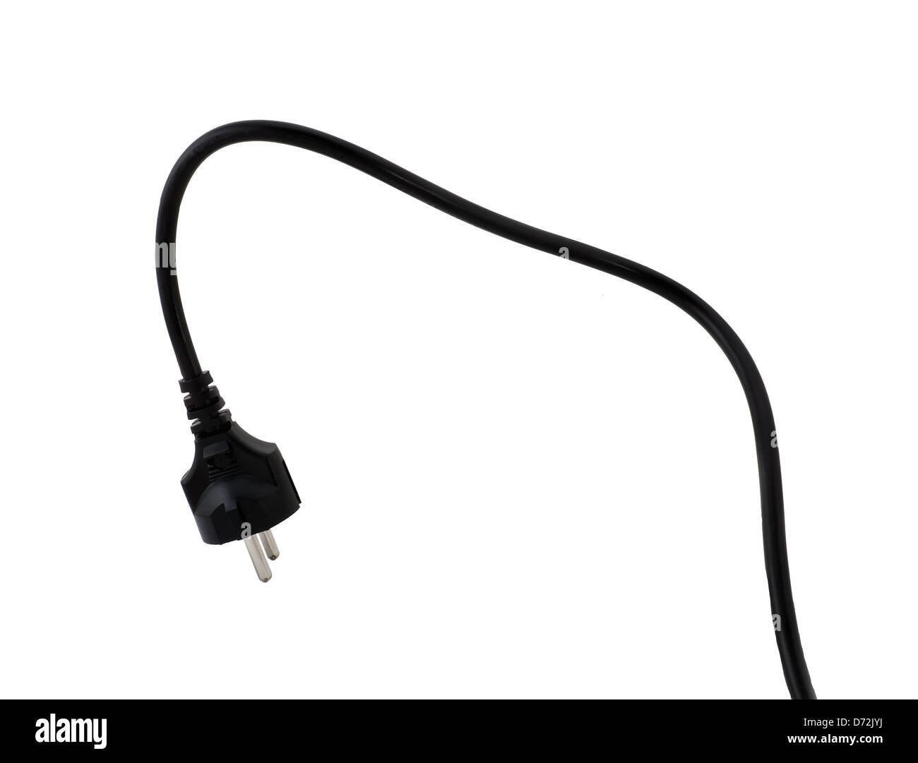 Plug cable isolated on white Stock Photo - Alamy