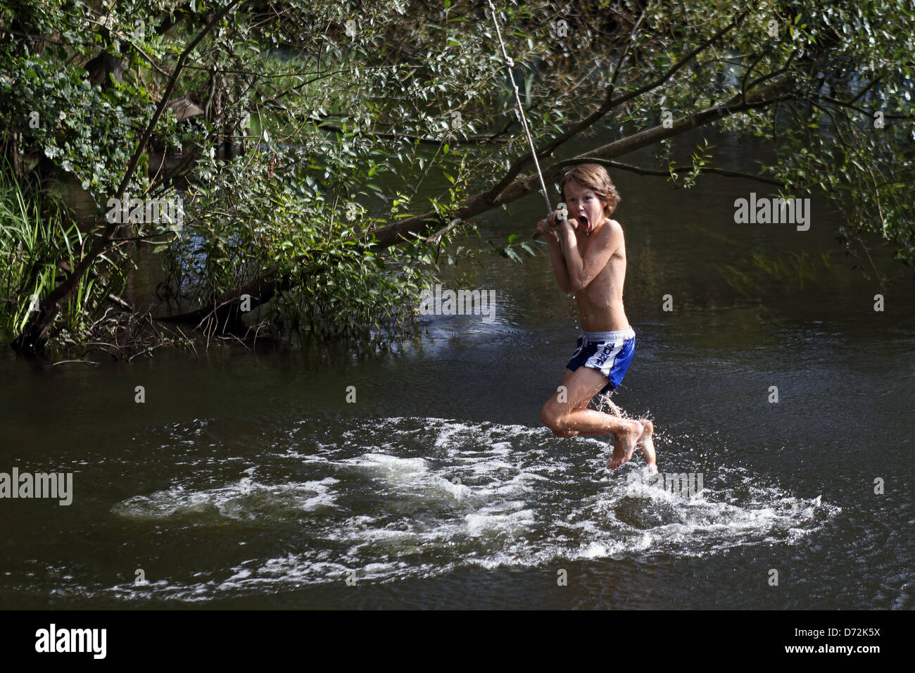 Swinging Over River High Resolution Stock Photography and Images - Alamy