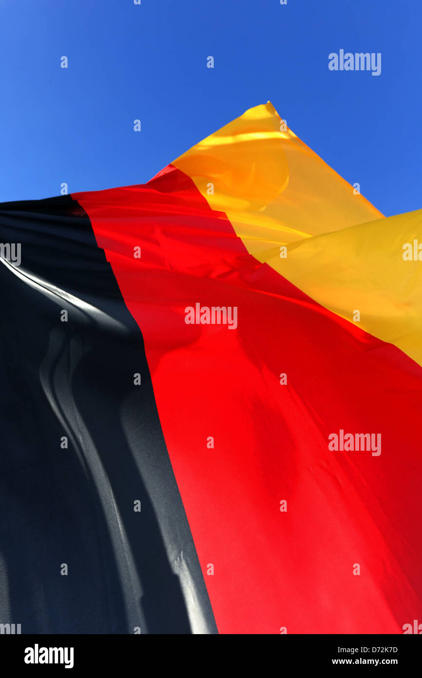 Hoppe Garden, Germany, National flag of Germany Stock Photo - Alamy