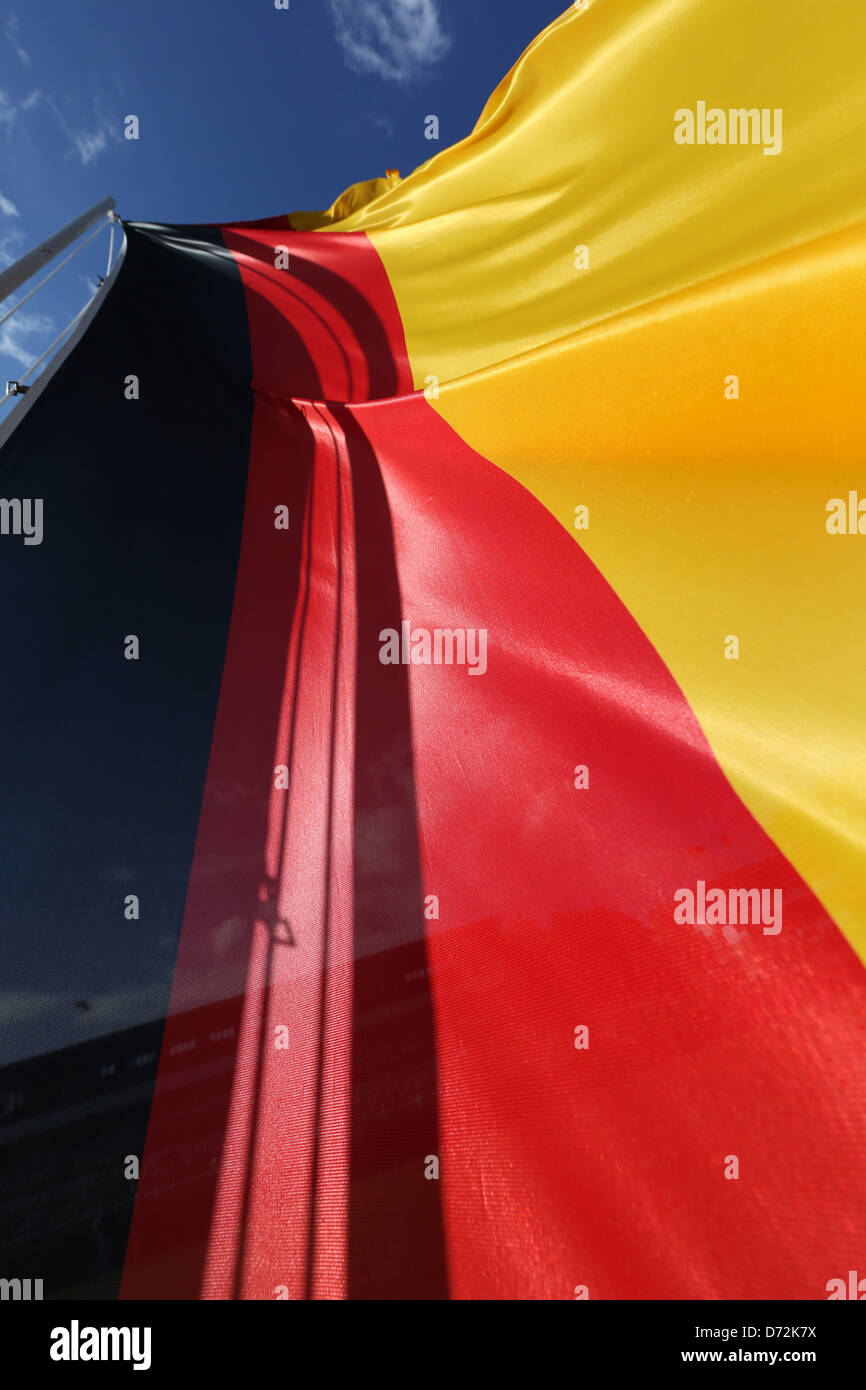 Hoppe Garden, Germany, National flag of Germany Stock Photo - Alamy