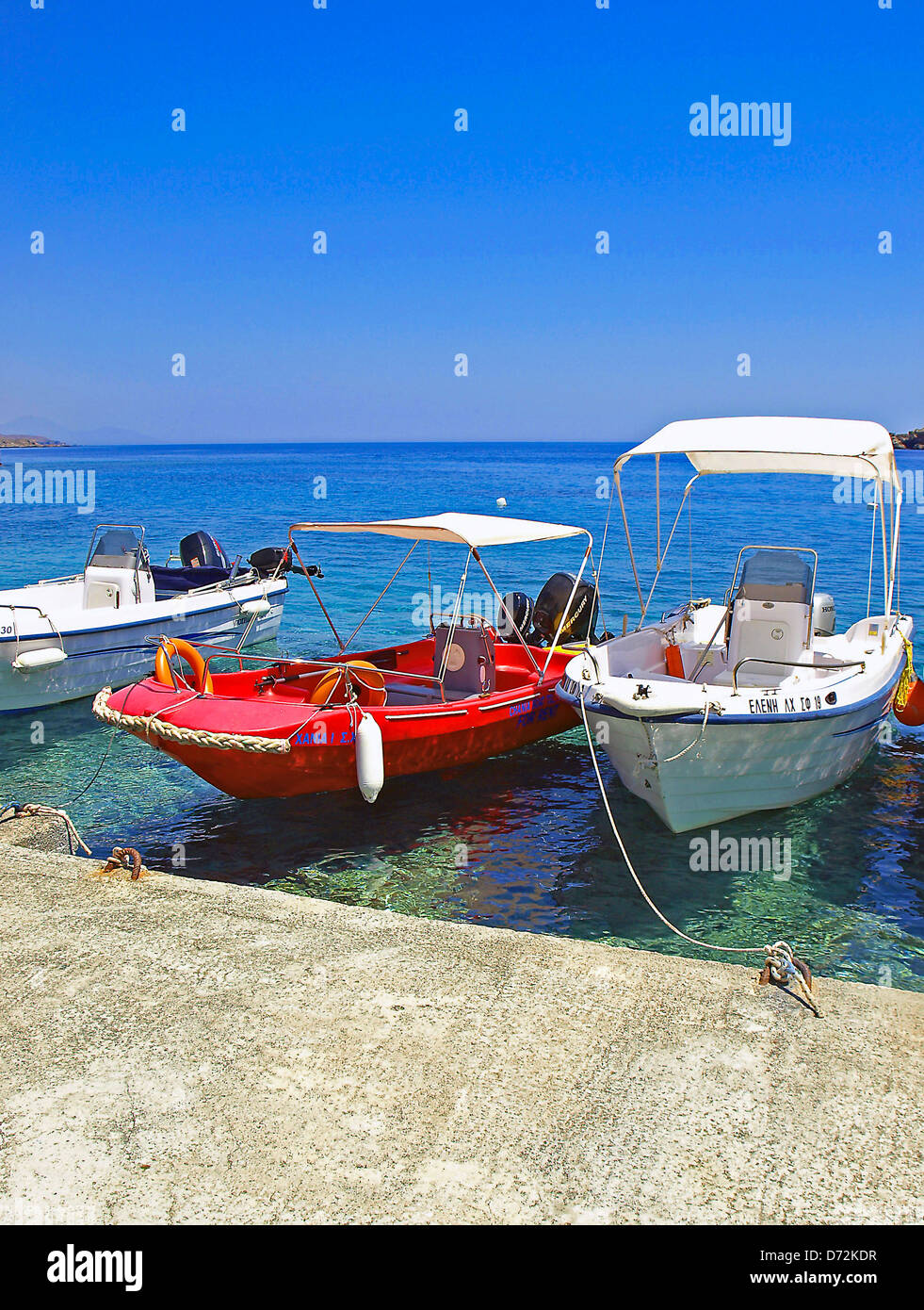 Cretan boats hi-res stock photography and images - Alamy